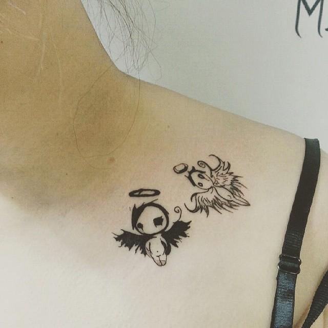 Fotogalerie von 76 Tattoos von Engeln und Engelchen